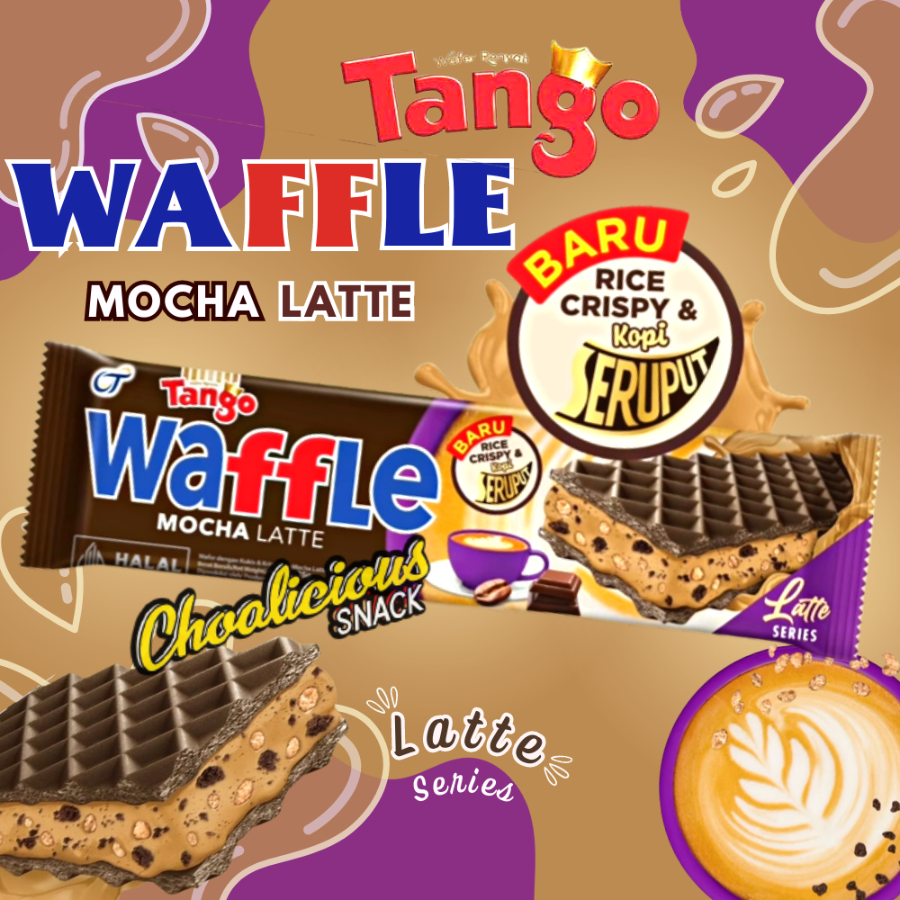 Jual TANGO Waffle Mocha Latte @25 gram (1 box isi 13 pcs /1 karton isi ...