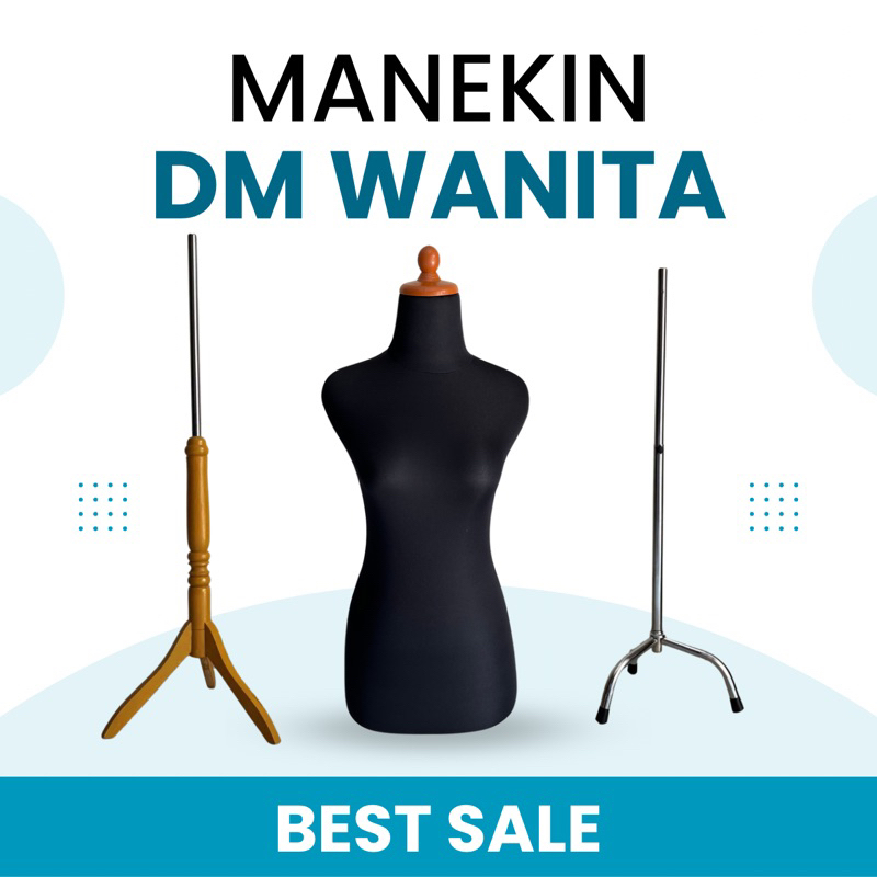 Jual Manekin Wanita DM Hitam busa Kaki Besi / kayu Manekin DM Manekin ...