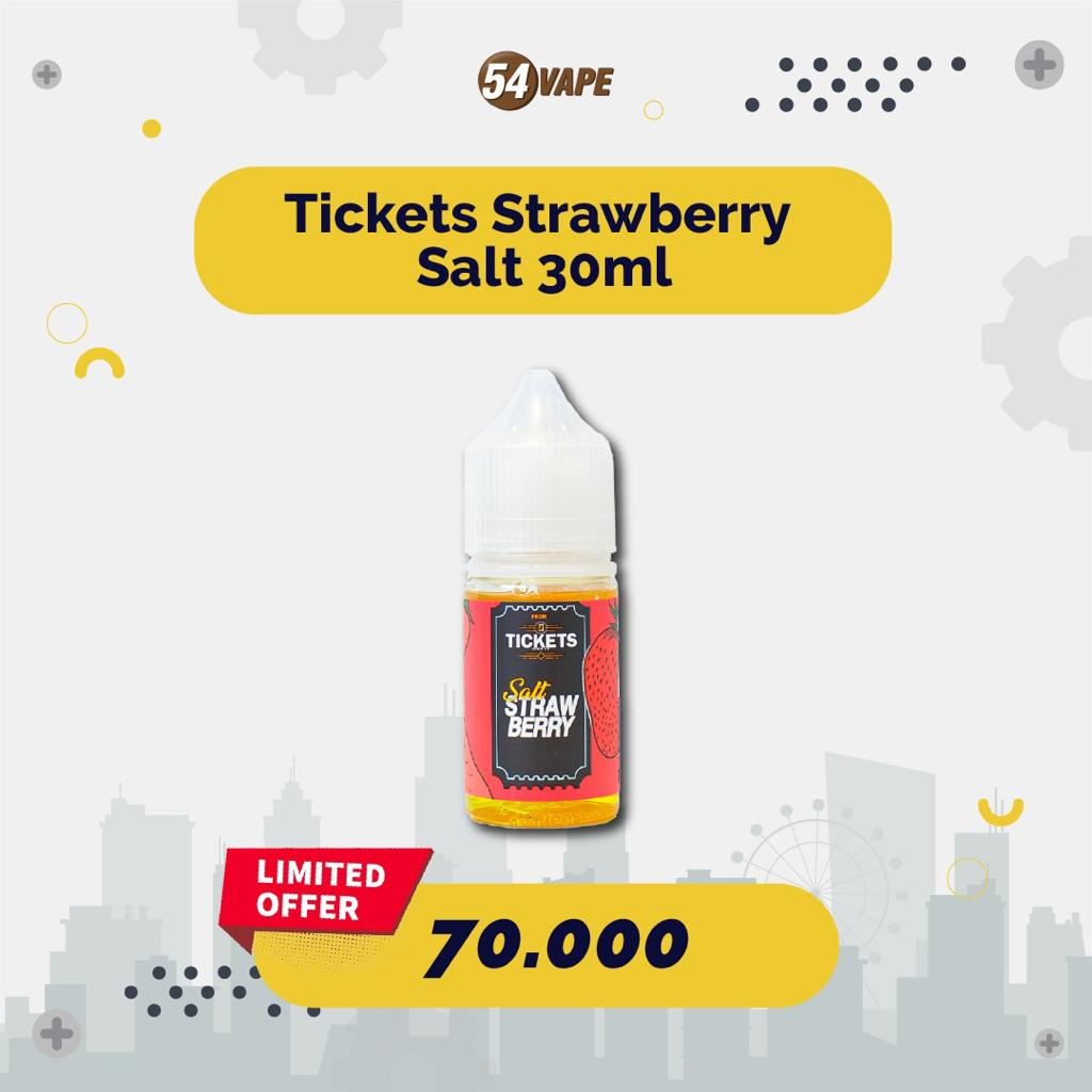 Jual Tickets Strawberry Salt 30ml 35mg | Shopee Indonesia