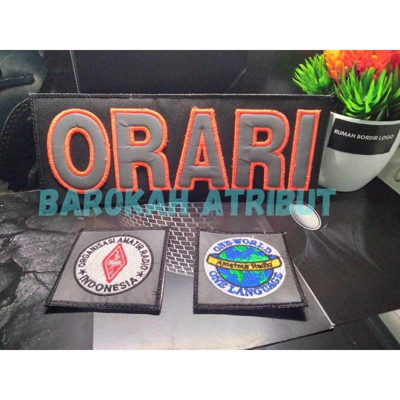Jual logo bordir ORARI satu set | Shopee Indonesia