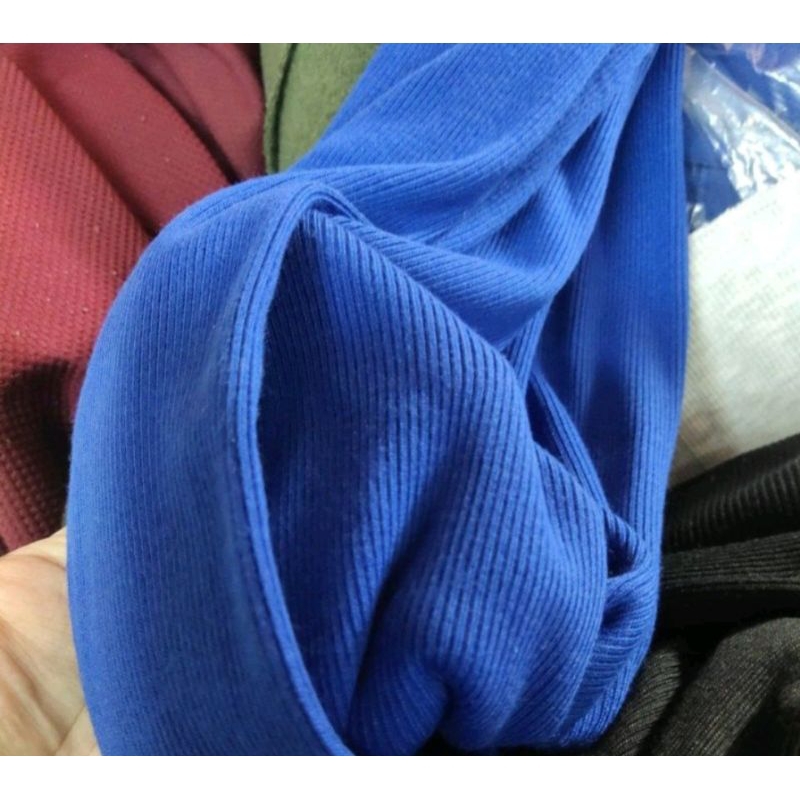 Jual bahan/kain knit premium/rib/rajut | Shopee Indonesia