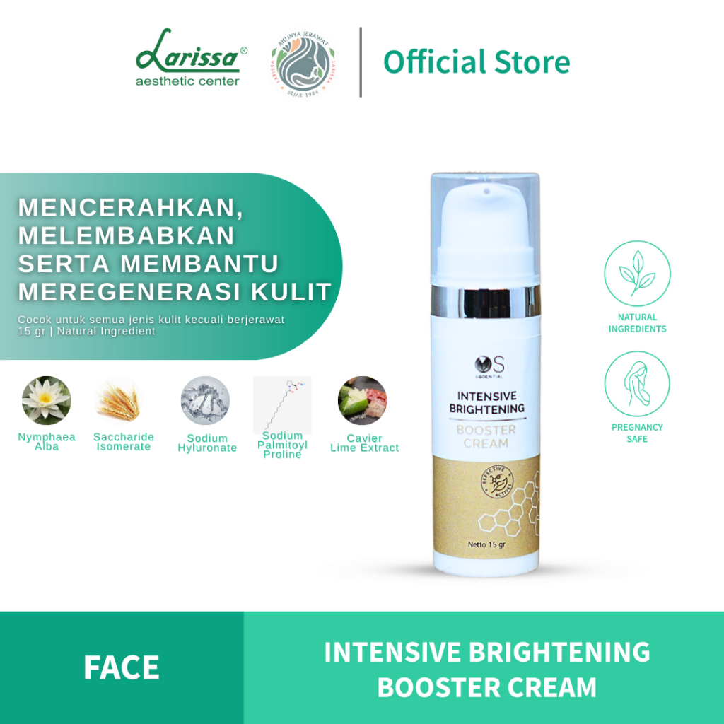 Jual INTENSIVE BRIGHTENING BOOSTER CREAM LARISSA | Shopee Indonesia