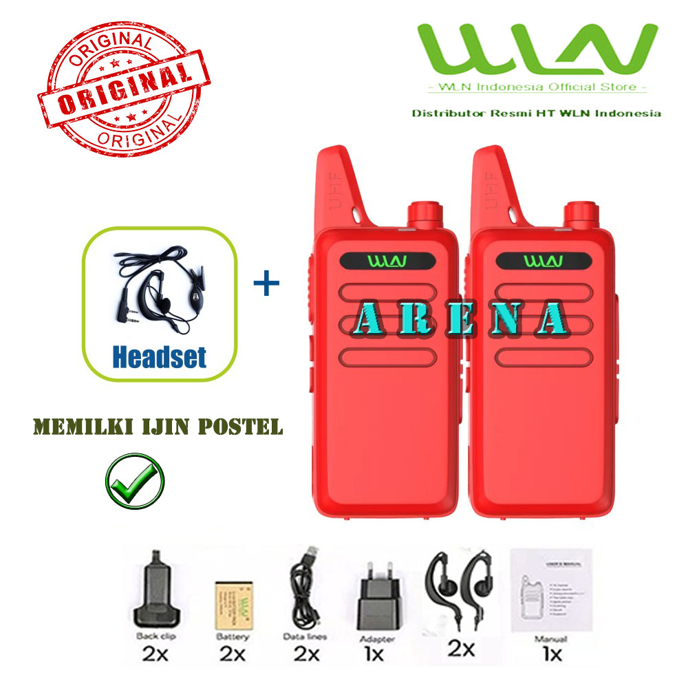 Jual HT WLN KD-C1 WALKIE TALKIE (SATU BOX ISI 2 PCS) | Shopee Indonesia