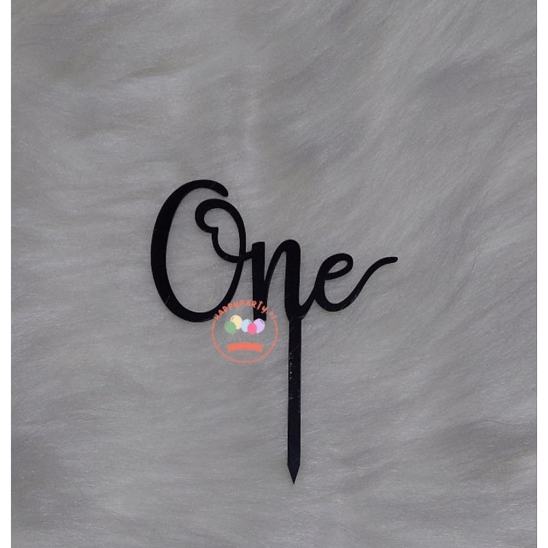 Jual Cake topper hiasan kue one / two / three | Shopee Indonesia