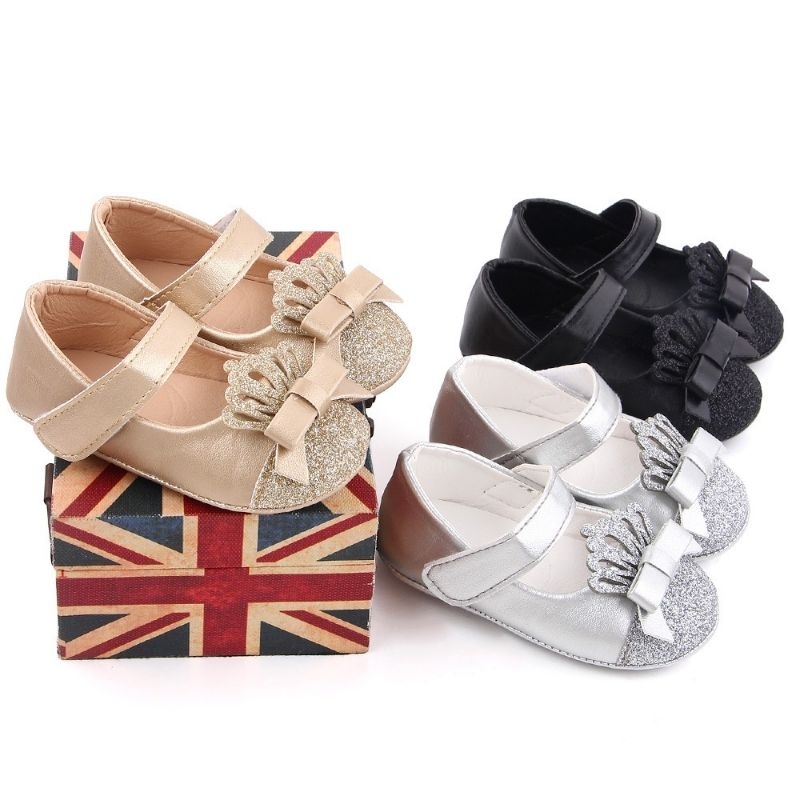 Jual Sepatu Bayi Prewalker Perempuan MAHKOTA 0-12 Bulan Murah / Sepatu ...