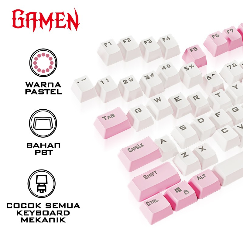 Jual GAMEN KEYCAPS GMK01 KEYBOARD MEKANIK MX PBT | Shopee Indonesia