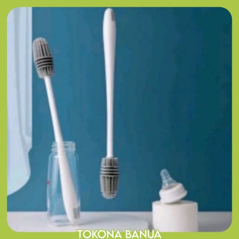 Jual SIKAT BOTOL SILIKON / Sikat Botol Ganggang Panjang / Alat ...