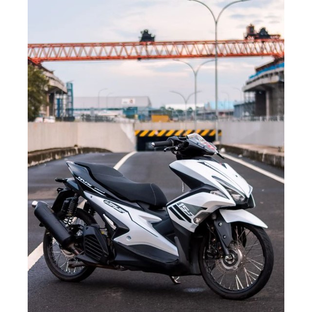 Jual STRIPING STICKER AEROX NVX 155 TRANSPARAN MIX SIMPLE BLACK&WHITE ...