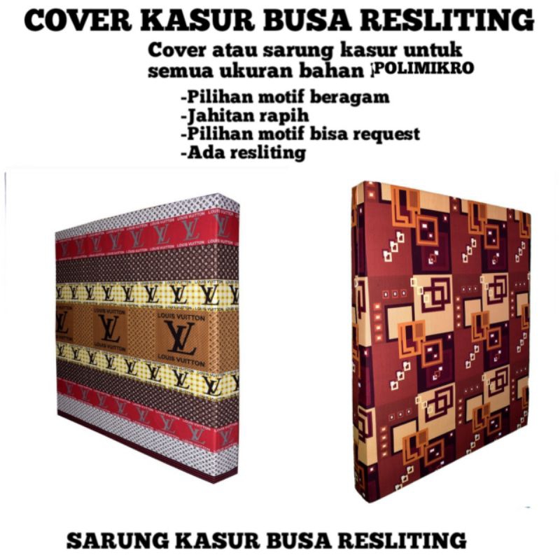 Jual Sarung kasur busa resleting size 180×20×200//Sprei kasur busa ...