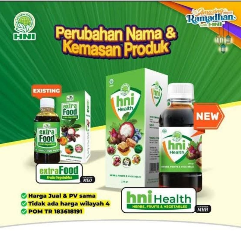 Jual HNI HEALTH EXTRAFOOD HPAI 250ML | Shopee Indonesia