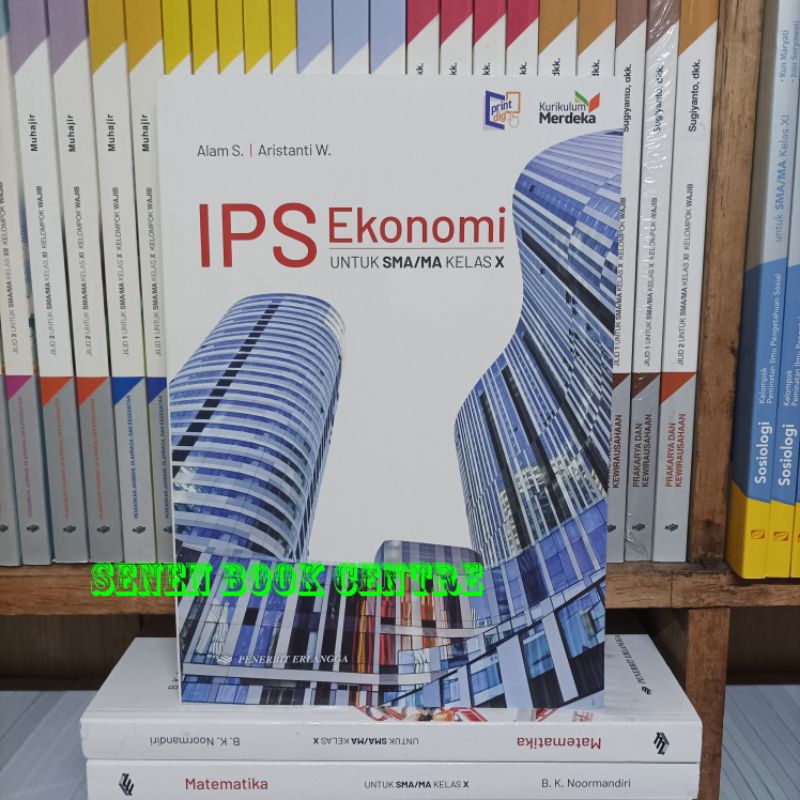 Jual Buku IPS Ekonomi Kelas 1/X 10 SMA Erlangga Kurikulum Merdeka | Shopee Indonesia
