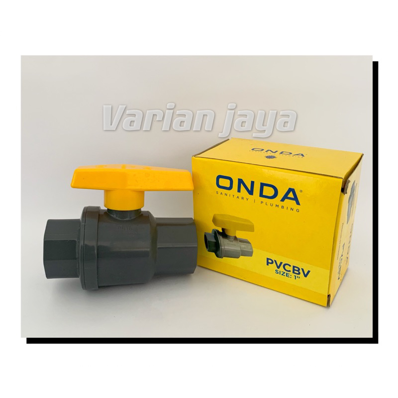 Jual Ballvalve 1 inch ONDA PVC Stop Kran Ball valve Stopkran Polos 1” | Shopee Indonesia