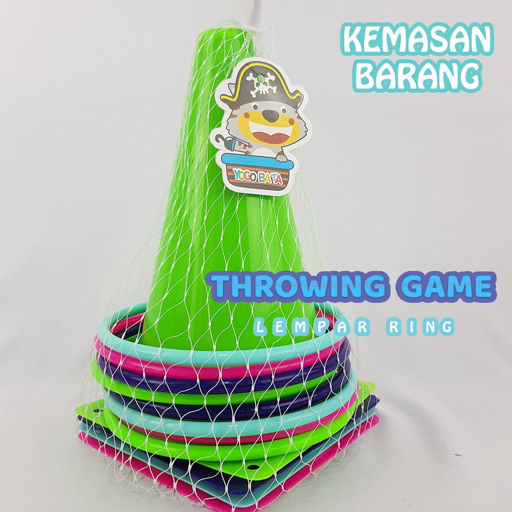 Jual YG 25 MAINAN ANAK EDUKASI CONE RING THROWING GAME (JALA) / MAINAN ...