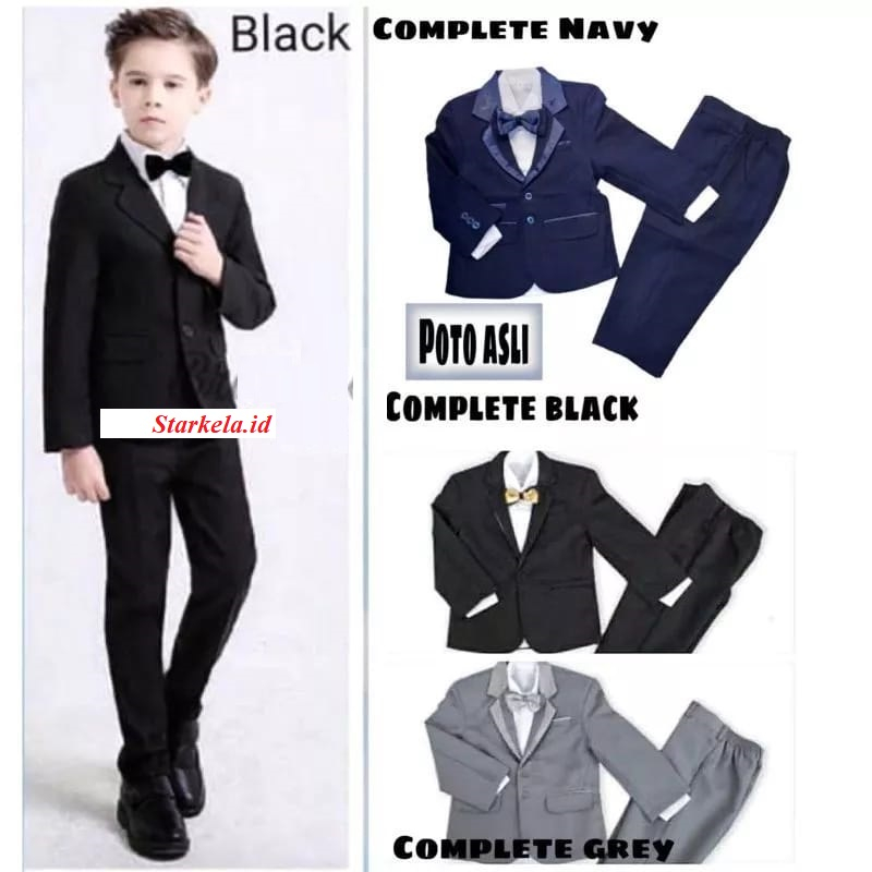 Jual JAS PREMIUM ORIGINAL PRODUCT JAS ANAK LAKI LAKI HITAM , JAS BIRU ...