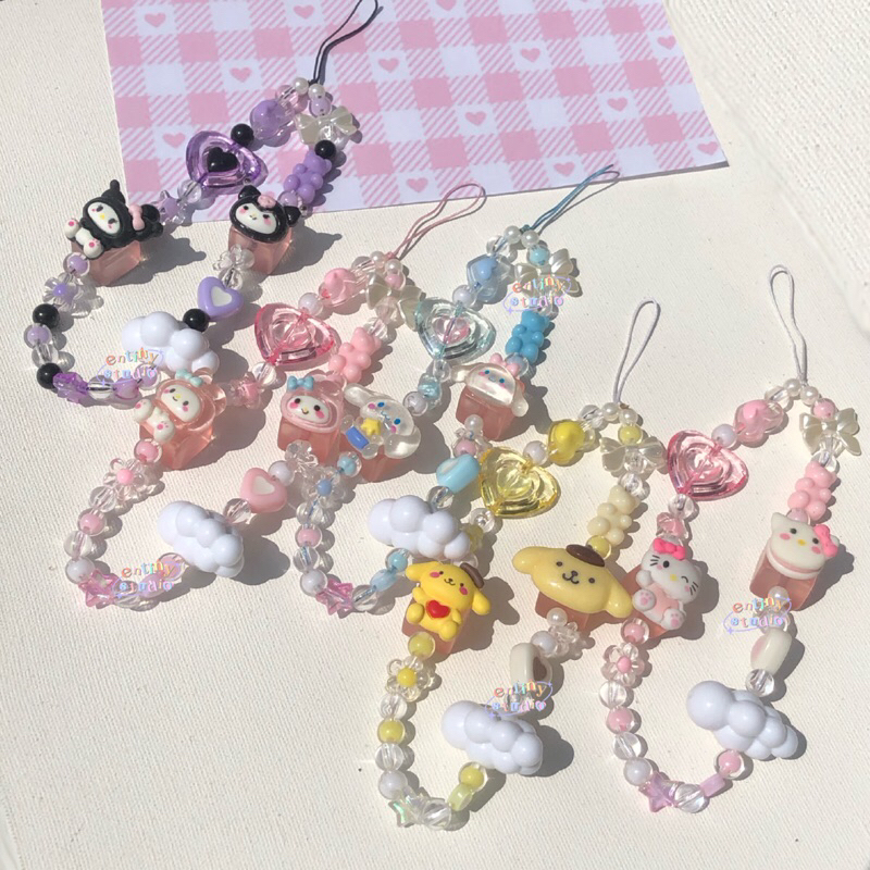 Jual Sanrio Phone Strap | Kuromi | Cinnamoroll | Hello Kitty | My ...