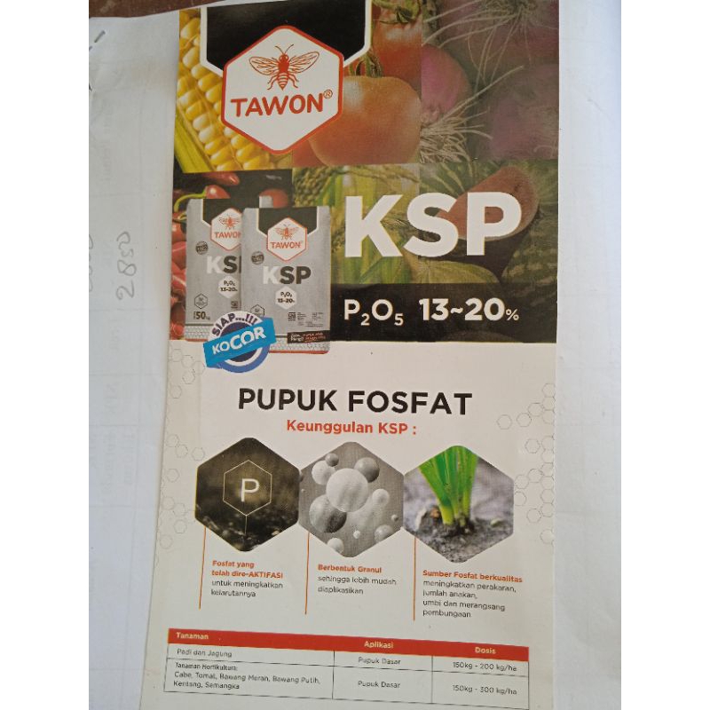 Jual pupuk FOSFAT KSP kemasan 50 kg TAWON | Shopee Indonesia
