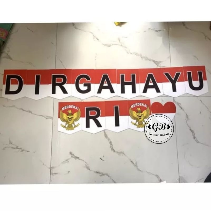 Jual BANNER DIRGAHAYU RI MERDEKA | BUNTING FLAG HUT RI MERDEKA / RI ...