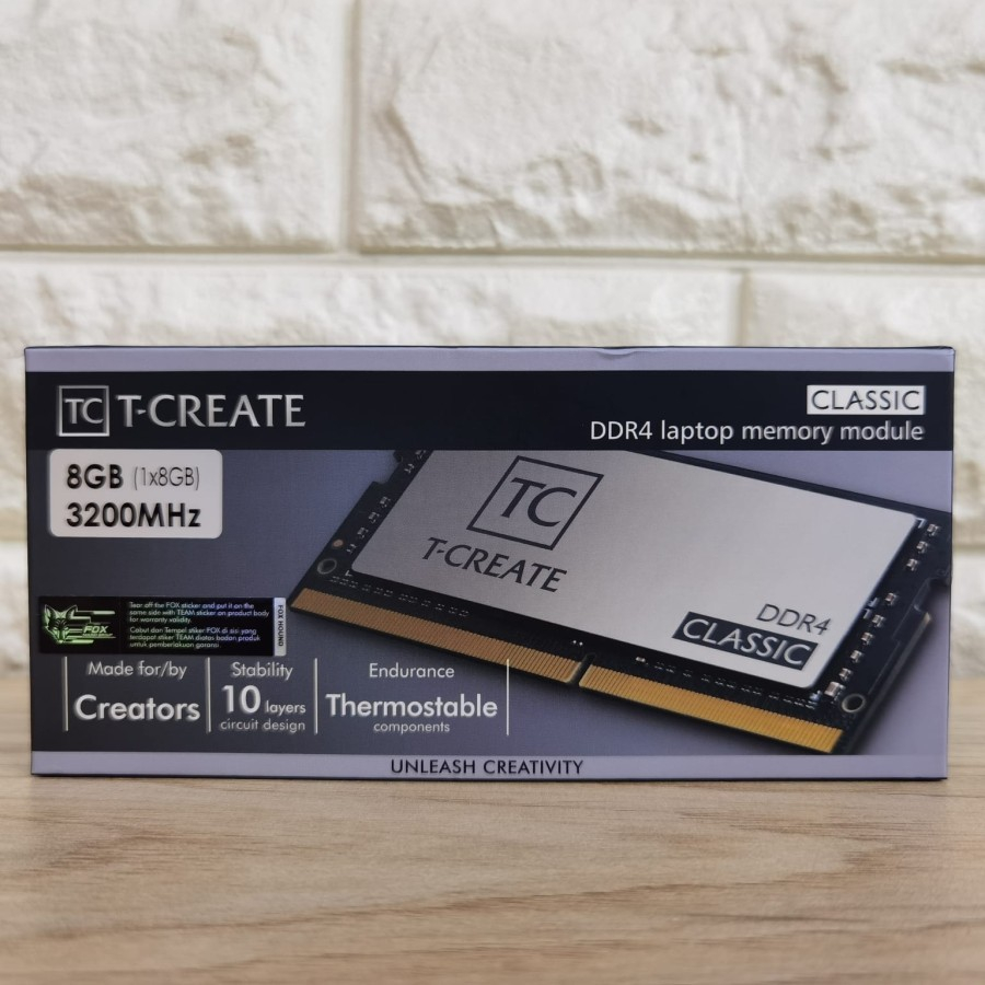 Jual Ram Laptop Team T Create Classic Sodimm DDR4 8GB PC 3200 Mhz Resmi ...