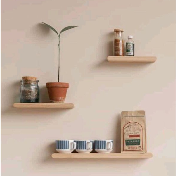 Jual HAMBALAN KAYU FLOATING NATURAL WOOD, AMBALAN KAYU, RAK BUKU, RAK ...