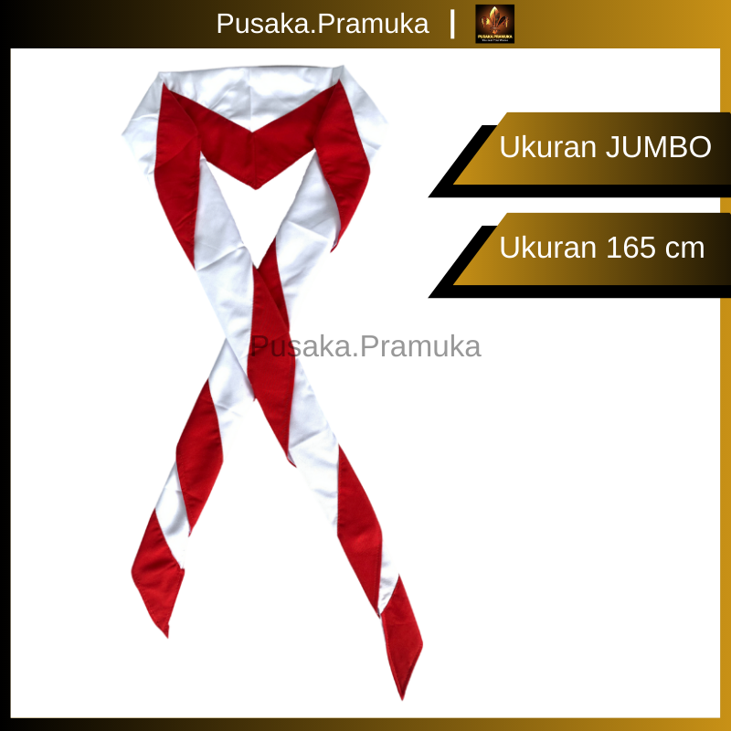 Jual Hasduk/Kacu Pramuka Merah Putih Bahan Katun Halus dan Lembut Untuk ...
