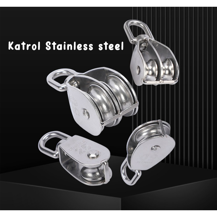 Jual Katrol Rel Multifungsi/Swivel Pully/Kerekan Mini Rotasi 360 Drajat ...