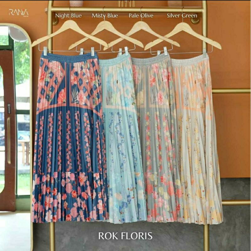 Jual Part 1 Rok Plisket Motif by RANIA / ZR FASHION ORIGINAL | Shopee ...