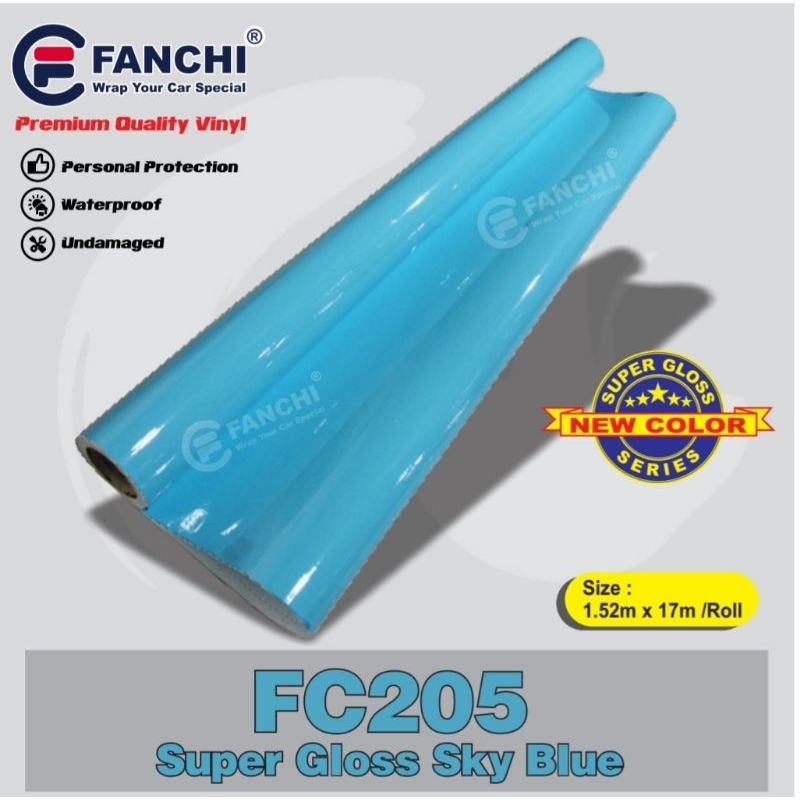 Jual ROLL STICKER FANCHI SUPER GLOSS GLOSSY SERIES PREMIUM WRAP 152cm x ...