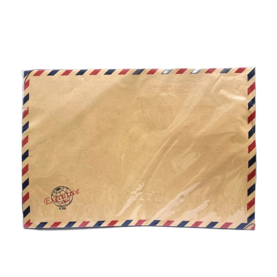 Jual Amplop Coklat Tali Folio F4 Executive E-310 Airmail 1 Pack Isi 10 ...