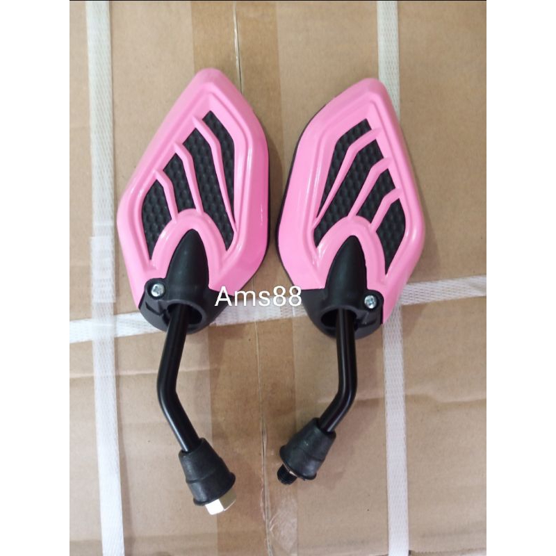 Jual Spion Motor Kaca Spion Black Pink Universal Motor Honda Yamaha ...
