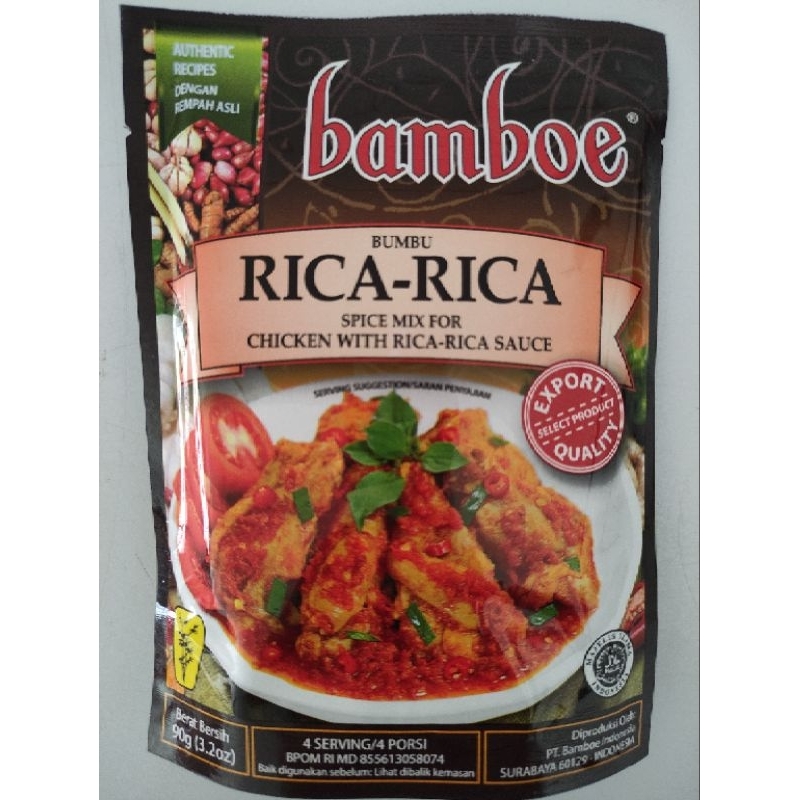Jual BAMBOE Bumbu Instant Rica Rica Nasi Goreng Sachet 90gr | Shopee ...