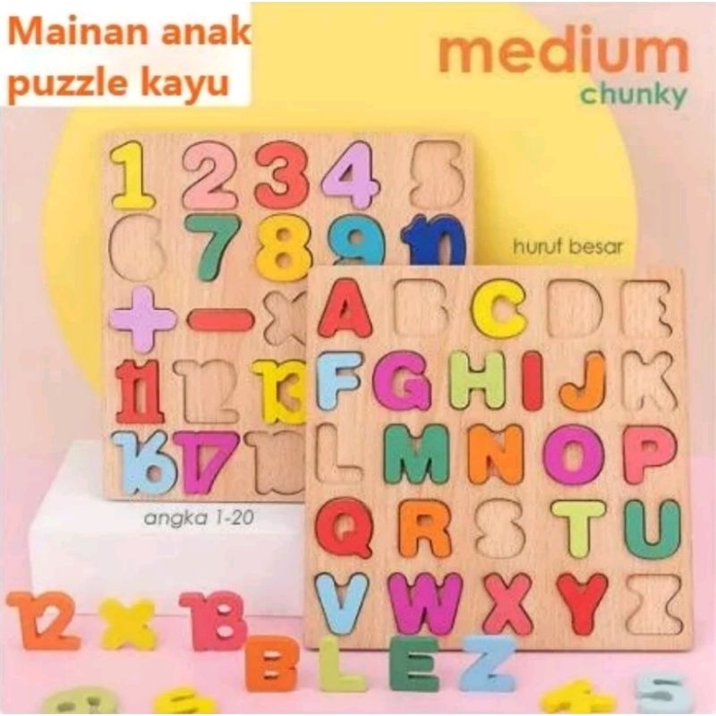 Jual Huruf Besar | Mainan Edukasi Puzle ABC ukuran 40 x 40 cm | Shopee ...