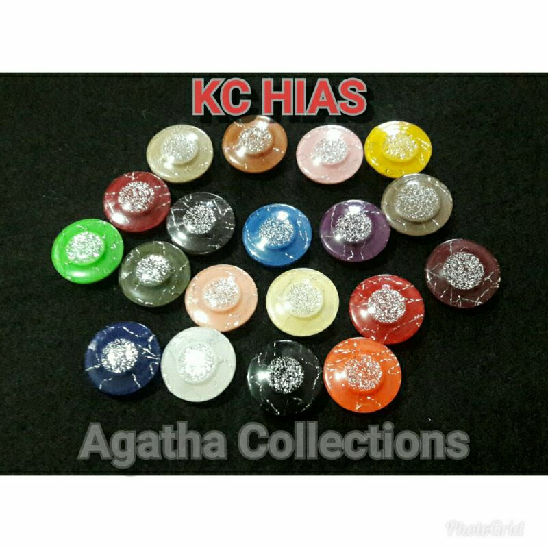 Jual kancing baju kancing hias kancing blues per 6biji &12biji ukuran ...