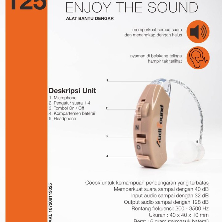 Jual Alat Bantu Dengar ( Hearing Aid Audisound JH 125 ) | Shopee Indonesia