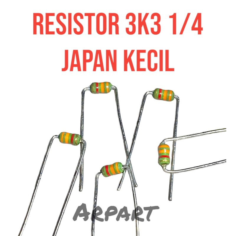 Jual resistor 3k3 1/4w japan bodi kecil | Shopee Indonesia