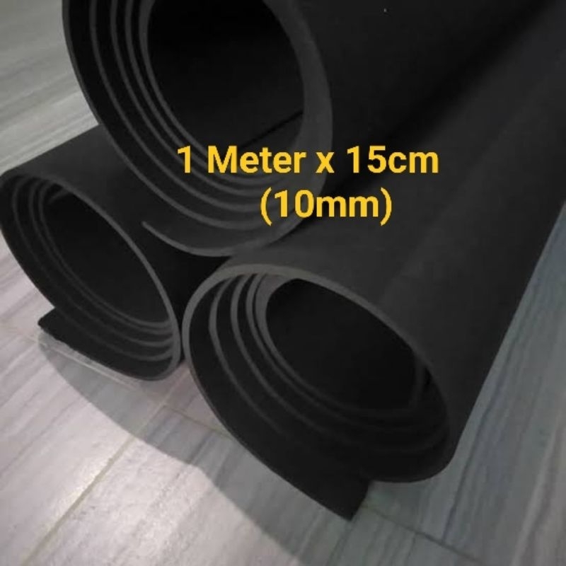 Jual Spons Ati / Spons Eva 1Meter x 15cm Tebal 10mm Warna Hitam Alas ...
