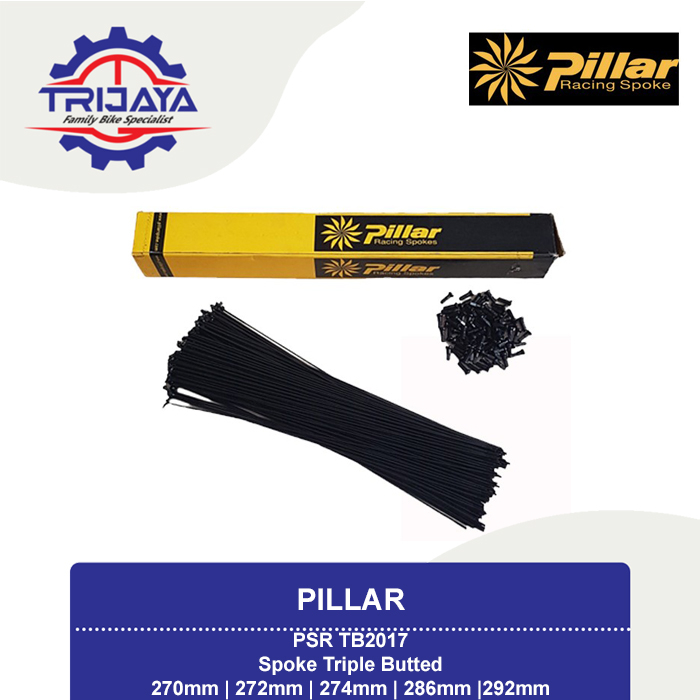 Jual Pillar Racing Spokes PSR TB2017 Triple Butted Ruji / Jari-Jari ...