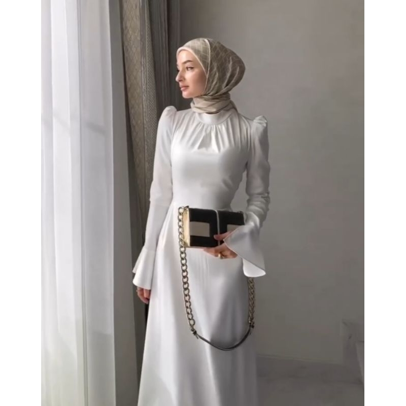 Jual Raya Dress Silk - Dress satin prewedding akad custom gamis pesta ...