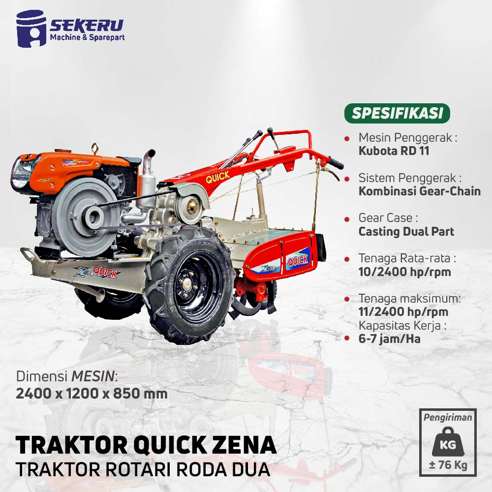 Jual TRAKTOR QUICK ZENA ROTARY | Shopee Indonesia