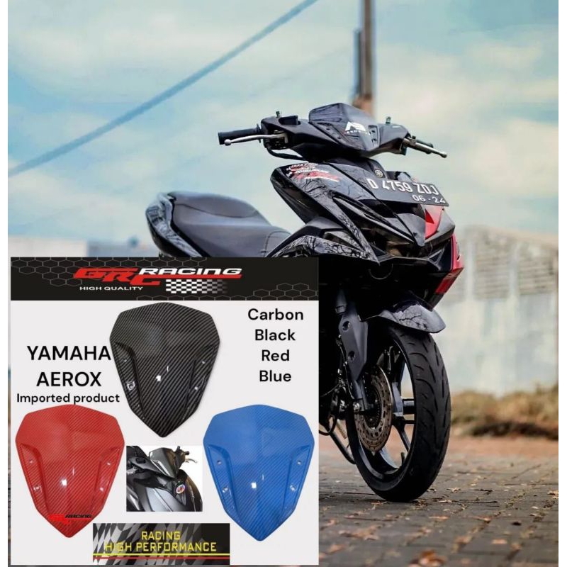 Jual Visor variasi aerox 155 yamaha bahan akrilik motif carbon celup ...