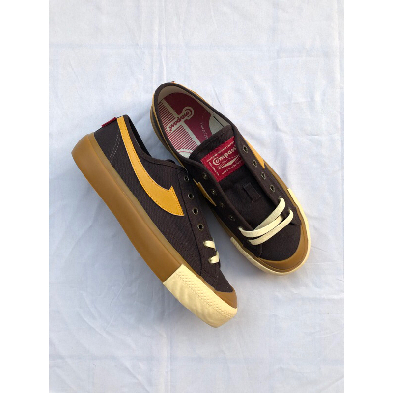 Jual [ORIGINAL] SEPATU COMPASS GAZELLE LOW WAFER GREEN / WAFER MAROON ...