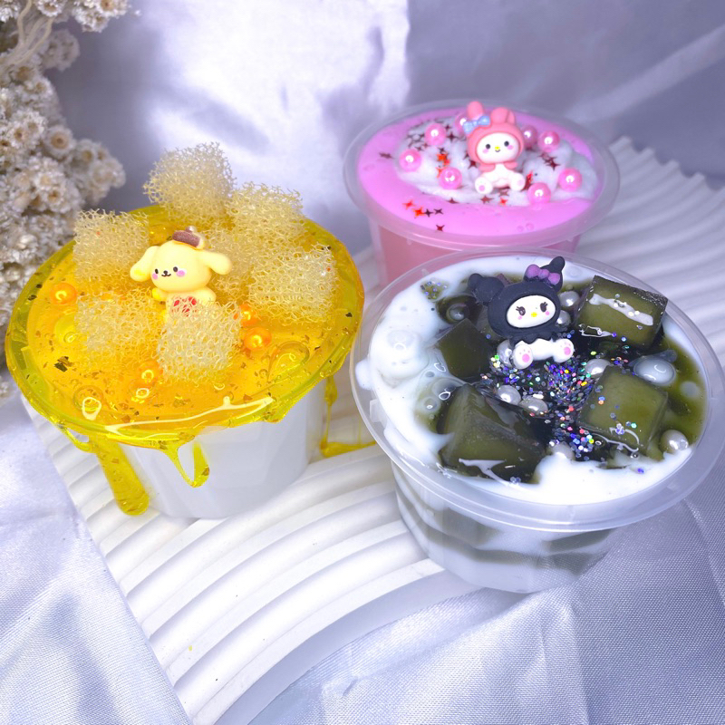 Jual Sanrio Slime Series | Slime Variasi MURAH | BONUS BUBUK SLIME ...