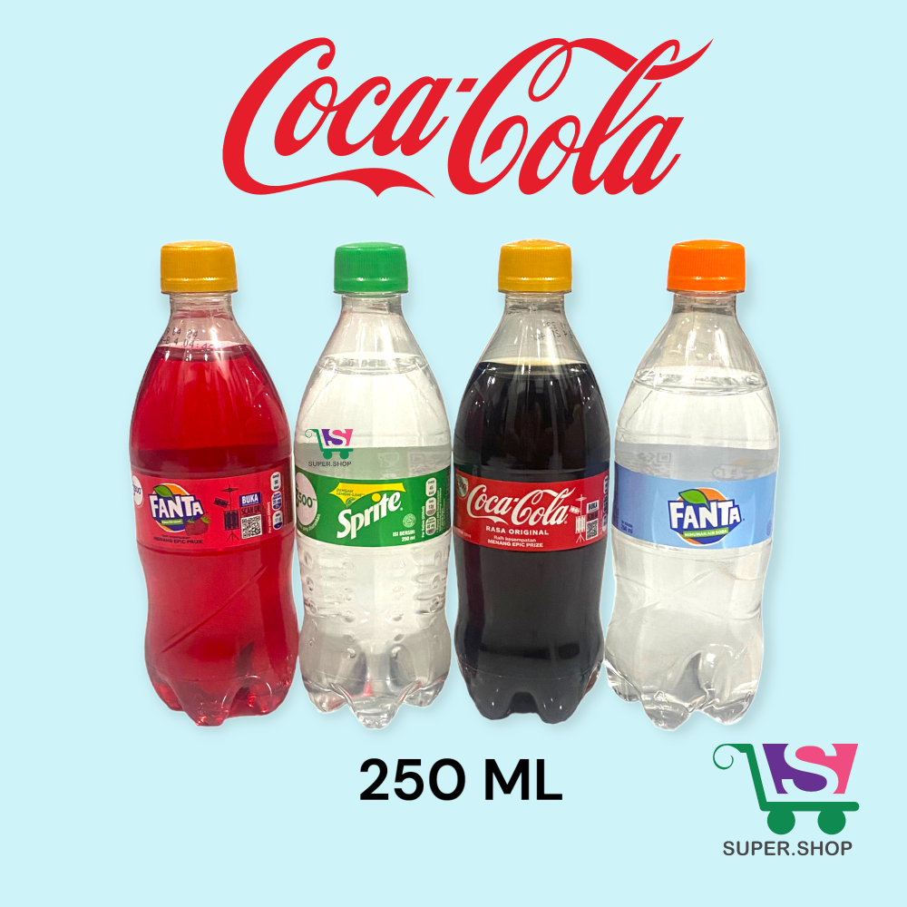 Jual Fanta / Coca Cola / Sprite Minuman Air Soda Botol 250 ML | Shopee Indonesia