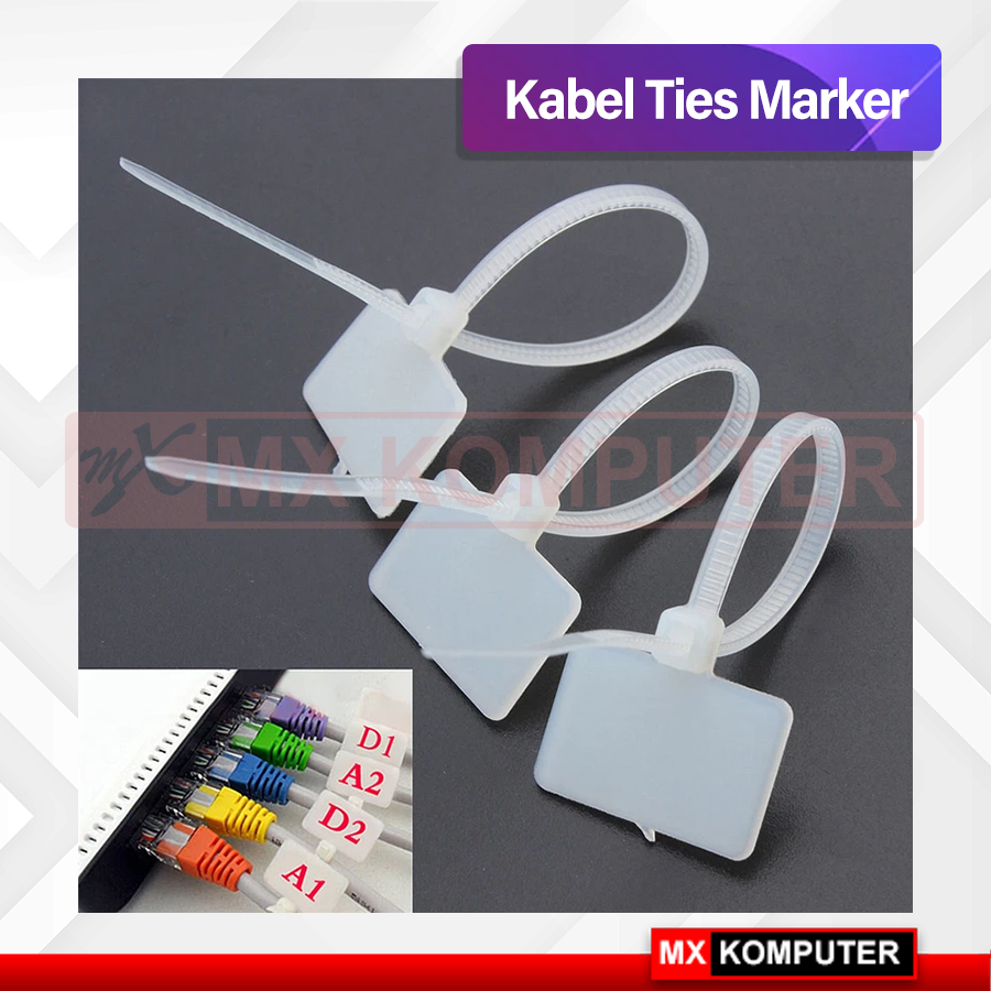 Jual Kabel Tis Tie Ties Cable Label Maker Marker Name Tag Label Pengikat | Shopee Indonesia