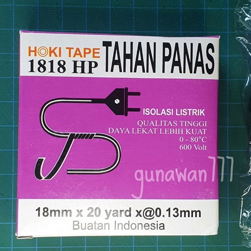 Jual selotip slotip isolasi kabel HOKKI TAHAN PANAS | Shopee Indonesia