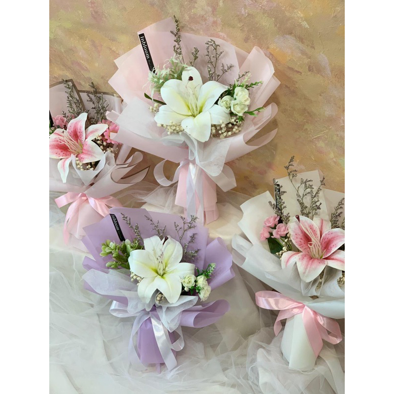 Jual INBLOOM FLORIST/ buket bunga lily artificial Bunga Wisuda ...
