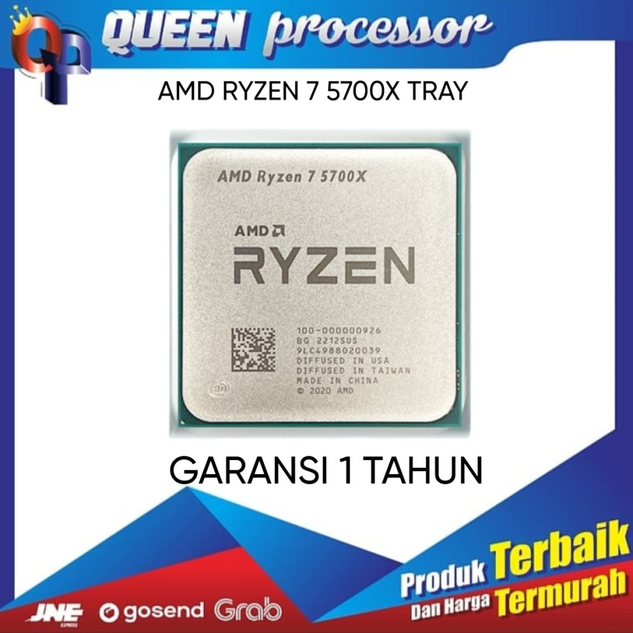 Jual PROCESSOR AMD RYZEN 7 R7 5700X 3.4GHz TRAY GARANSI 1 TAHUN | Shopee Indonesia