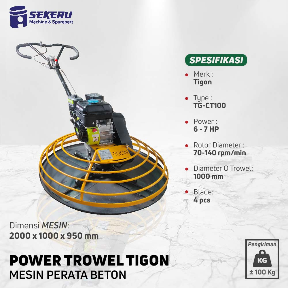 Jual POWER TROWEL TIGON TG CT-100 MESIN PERATA LANTAI DAN BETON ...