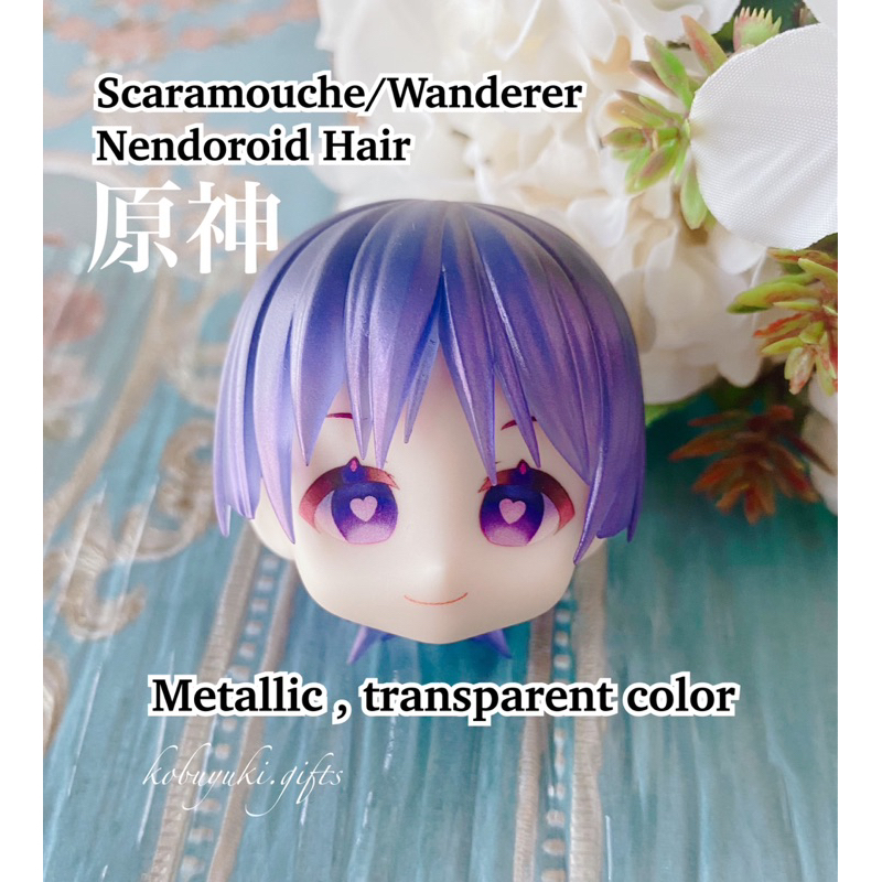 Jual Scaramouche / Wanderer Nendoroid hair Metallic transparent effect ...