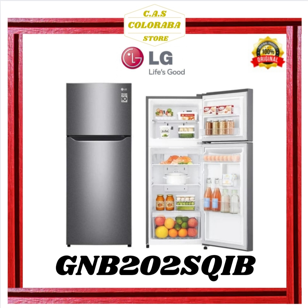Jual KULKAS LG GNB202SQIB KULKAS 2 PINTU INVERTER GN-B202SQIB GNB202 GN ...