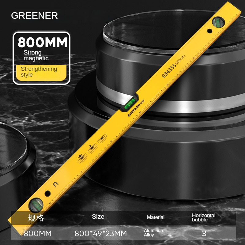 Jual GREENER Spirit Level Waterpass 100MM - 1000MM Magnet Akurat ...